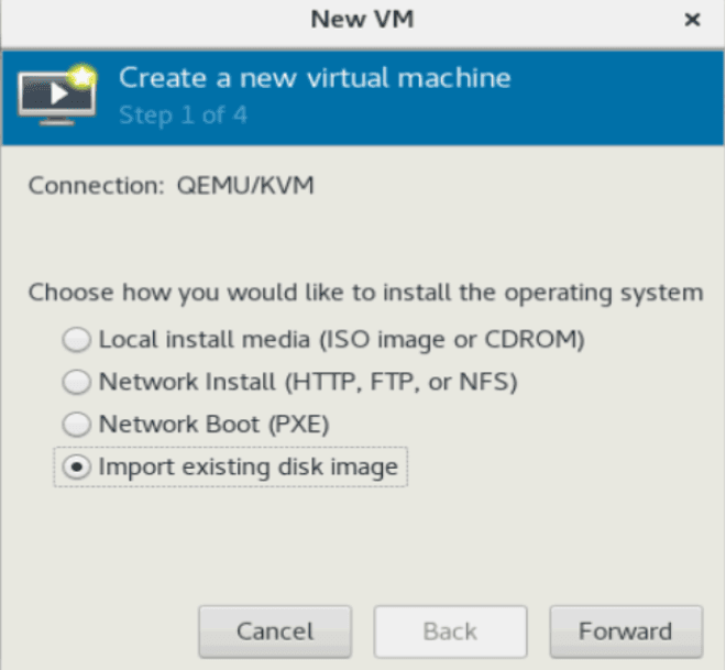 Create and Install DSR VMs through KVM GUI